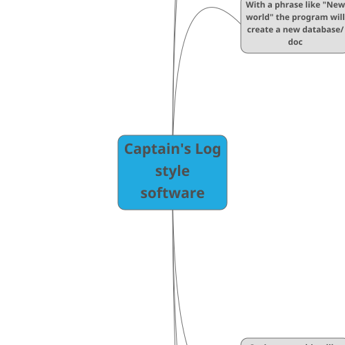 Captain's Log style software idea